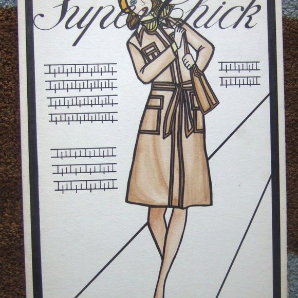 Other | 197s Super Chick Clothing Store Original Art 15 X 10 Large ...